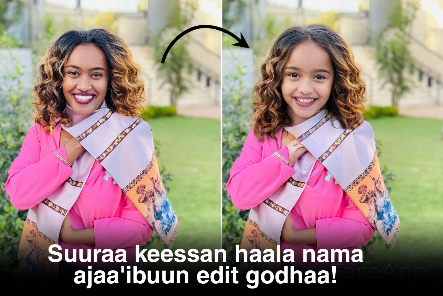 Fuula keenya gara feenetti kan jijjiiruu App face app Pro - STMORO.COM